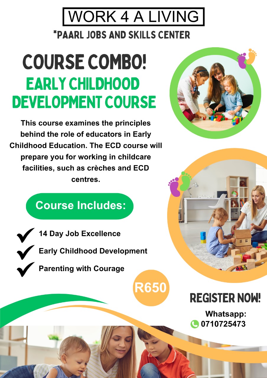 New Courses Available - Work 4 A Living Paarl